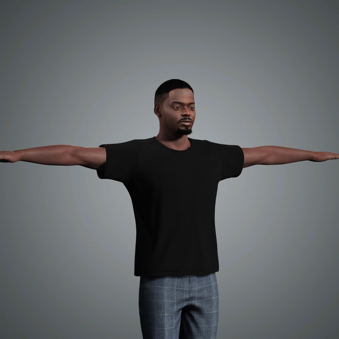 Daniel Kaluuya Character 3D Model Low-poly 3D - TurboSquid 2305435