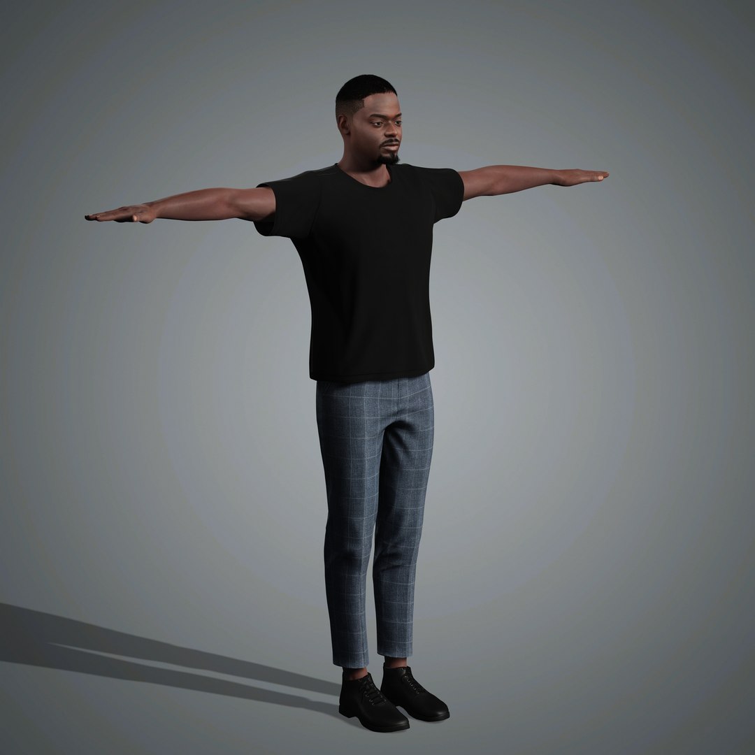 Daniel Kaluuya Character 3D Model Low-poly 3D - TurboSquid 2305435