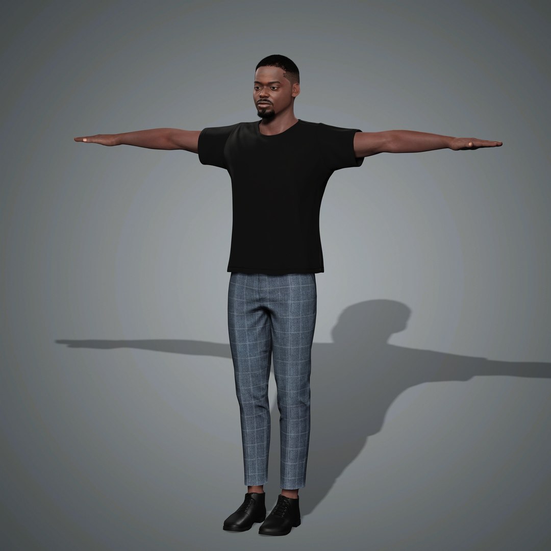 Daniel Kaluuya Character 3D Model Low-poly 3D - TurboSquid 2305435