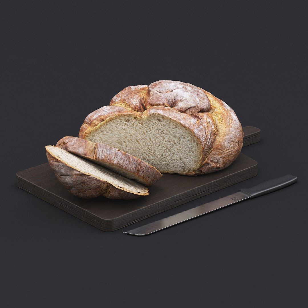 Bread Board II 3D Model - TurboSquid 2110225
