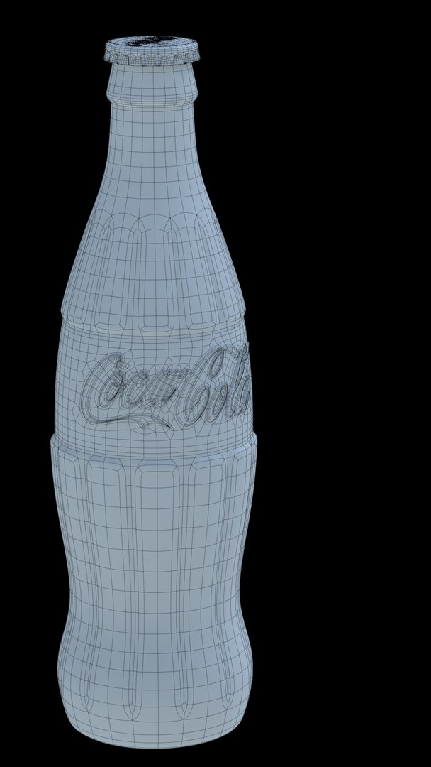 Coca Cola Glass Bottle Model - TurboSquid 1195292