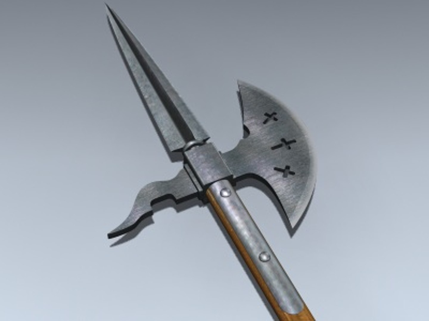 3d Halberd 11th Century