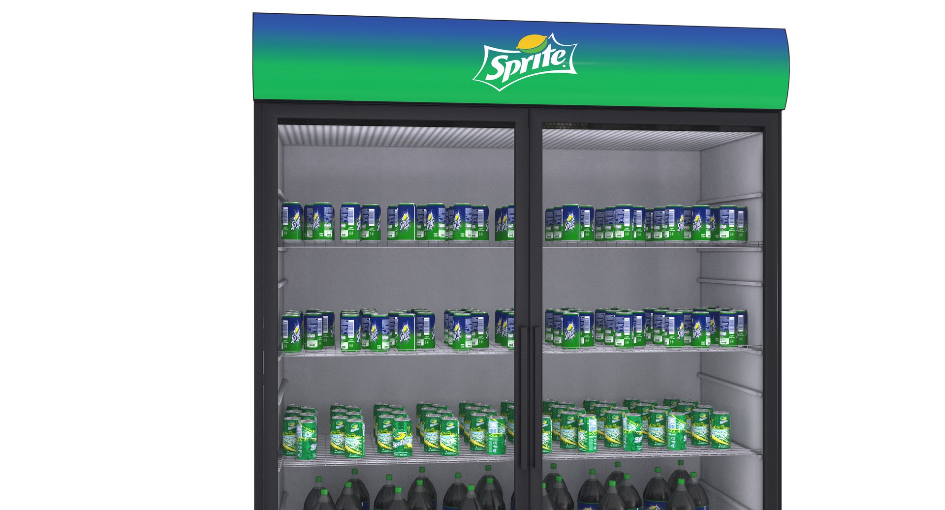 3D Fridge Sprite Beverage Model - TurboSquid 1338941