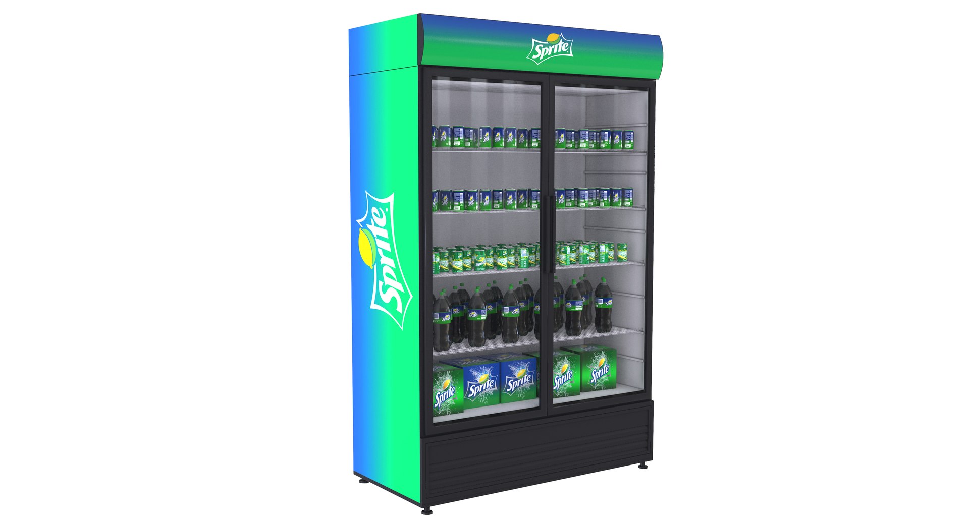 3D Fridge Sprite Beverage Model - TurboSquid 1338941