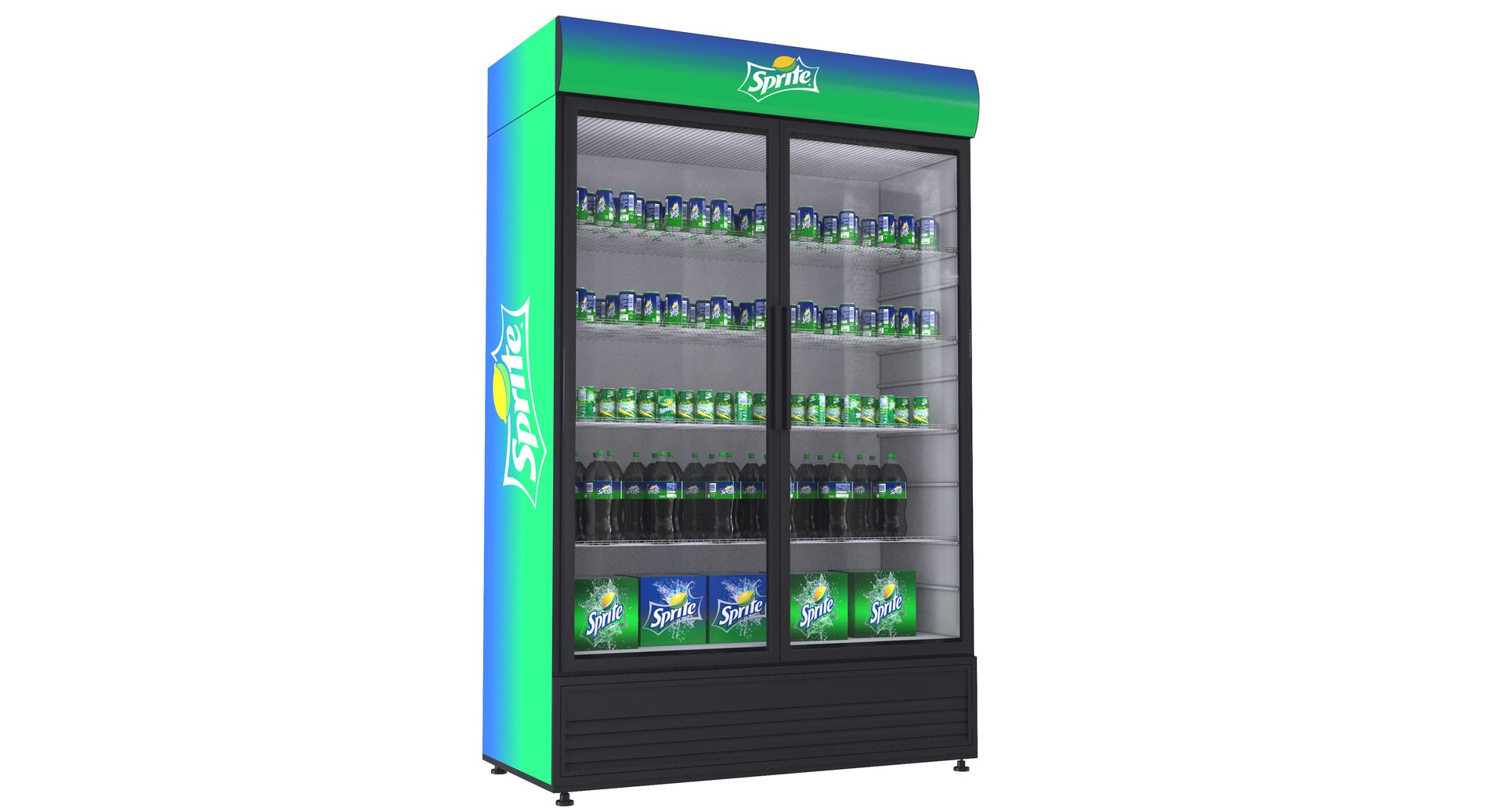 3D Fridge Sprite Beverage Model - TurboSquid 1338941