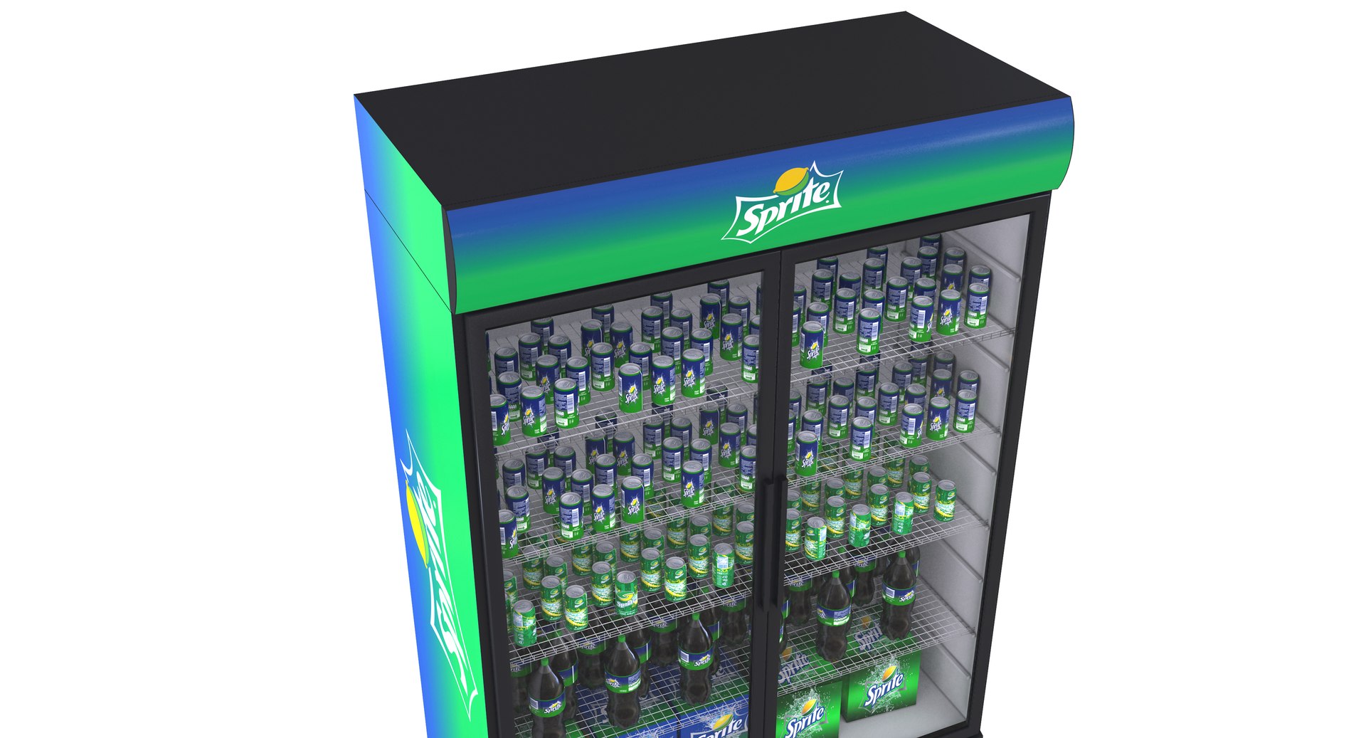 3D Fridge Sprite Beverage Model - TurboSquid 1338941