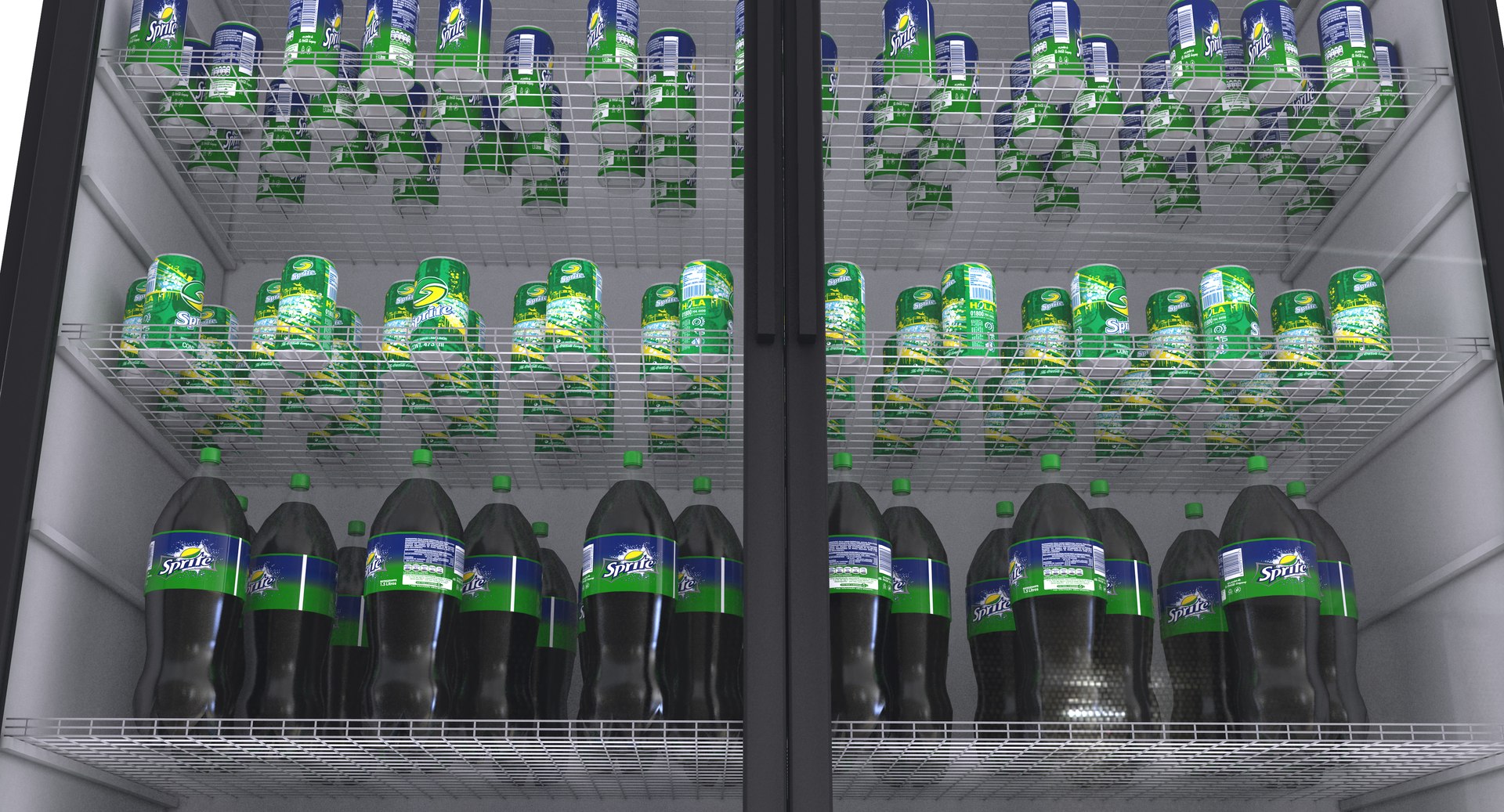 3D Fridge Sprite Beverage Model - TurboSquid 1338941