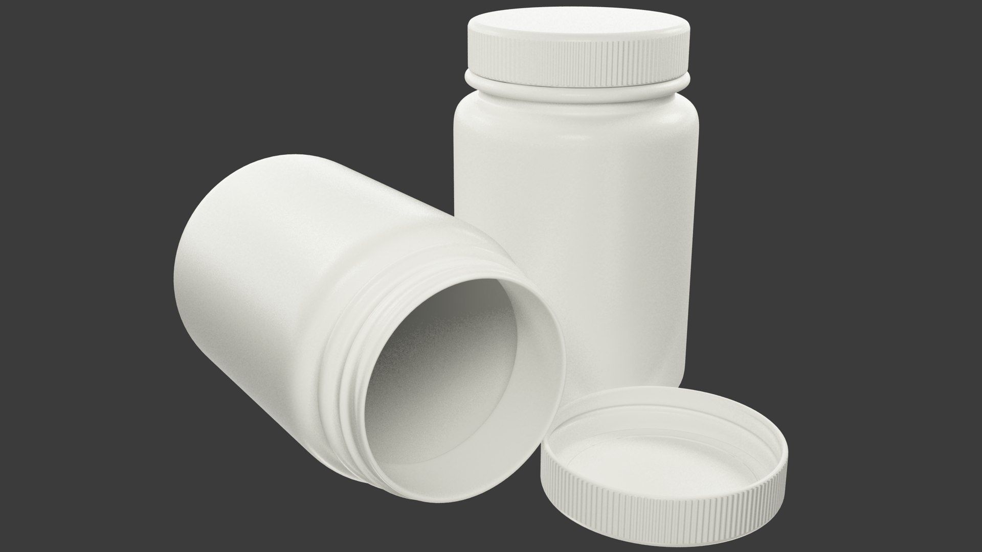 3D Plastic Jar Model - TurboSquid 1550256