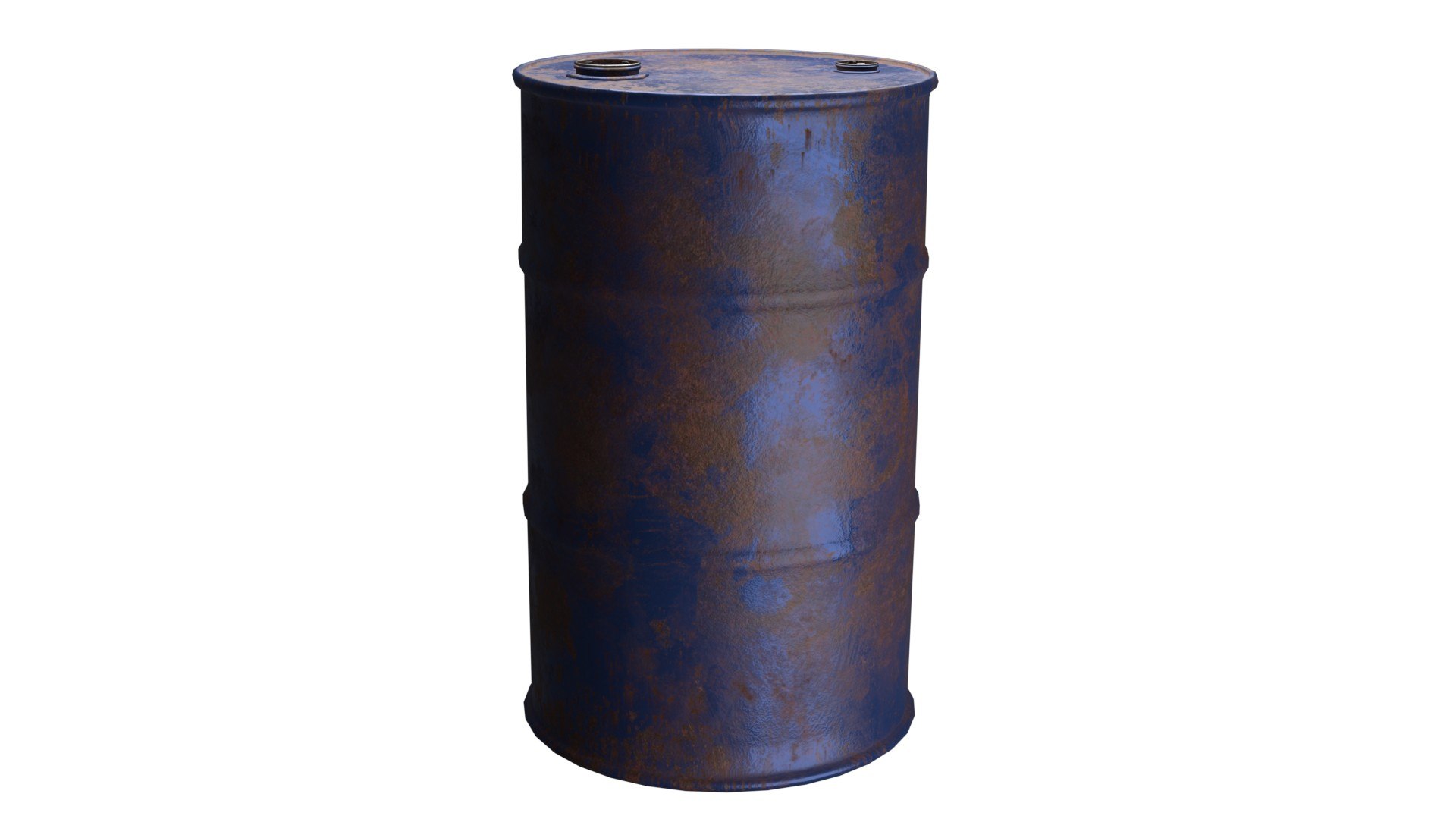 Blue Oil Barrels Collection 3D Model - TurboSquid 2148219