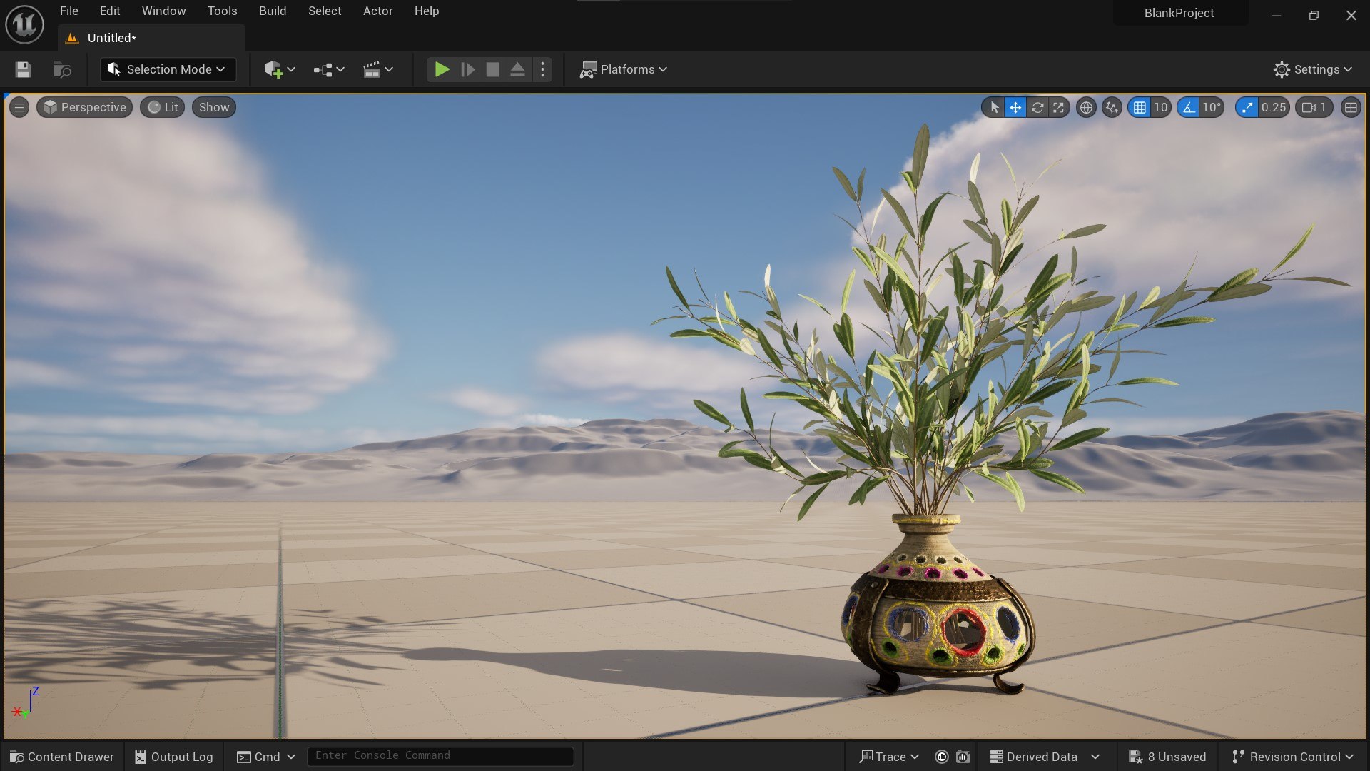 3D Olive Branches Bouquet in Ancient Vase - Game Asset model - TurboSquid 2155035