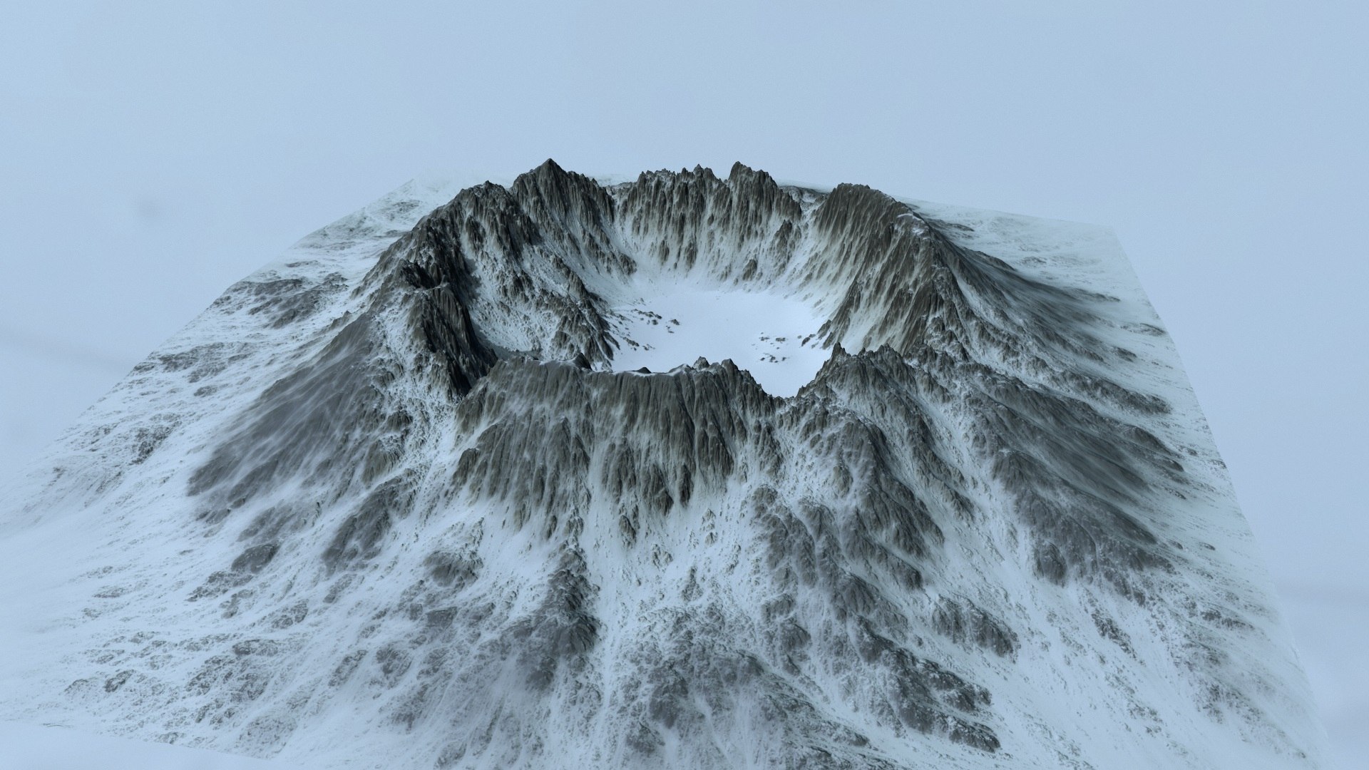 3d Model Snow Mountain