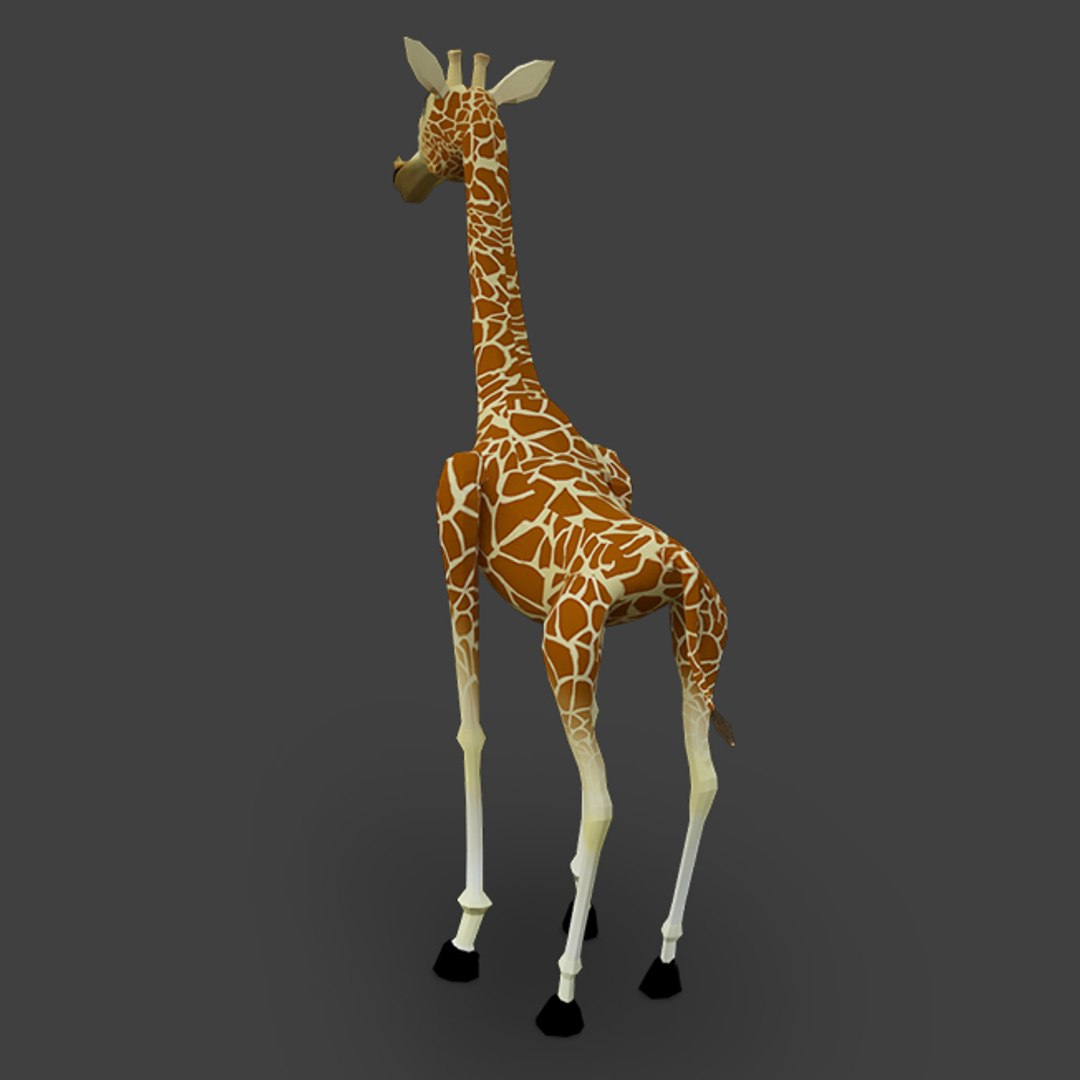 3d cartoon giraffe