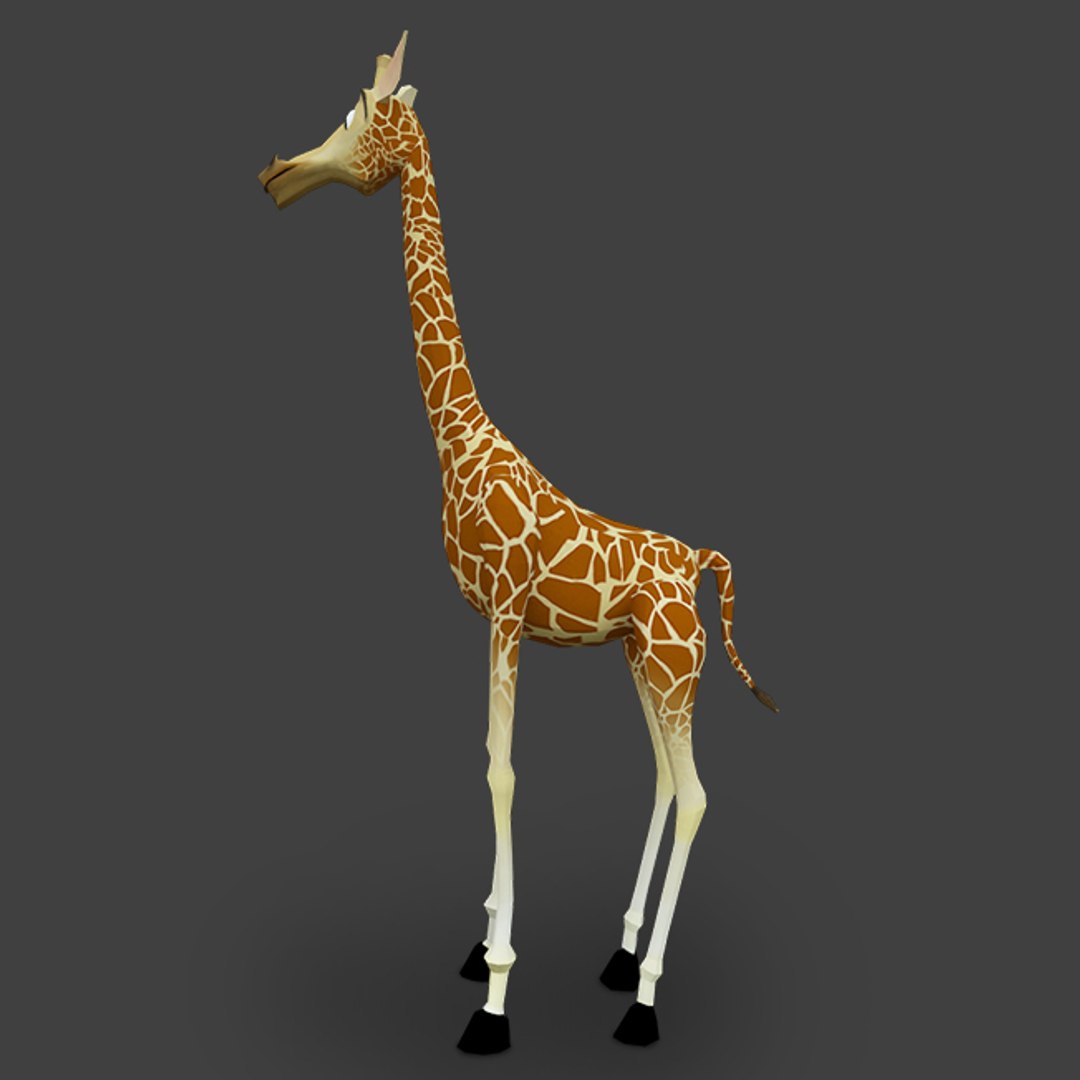 3d cartoon giraffe