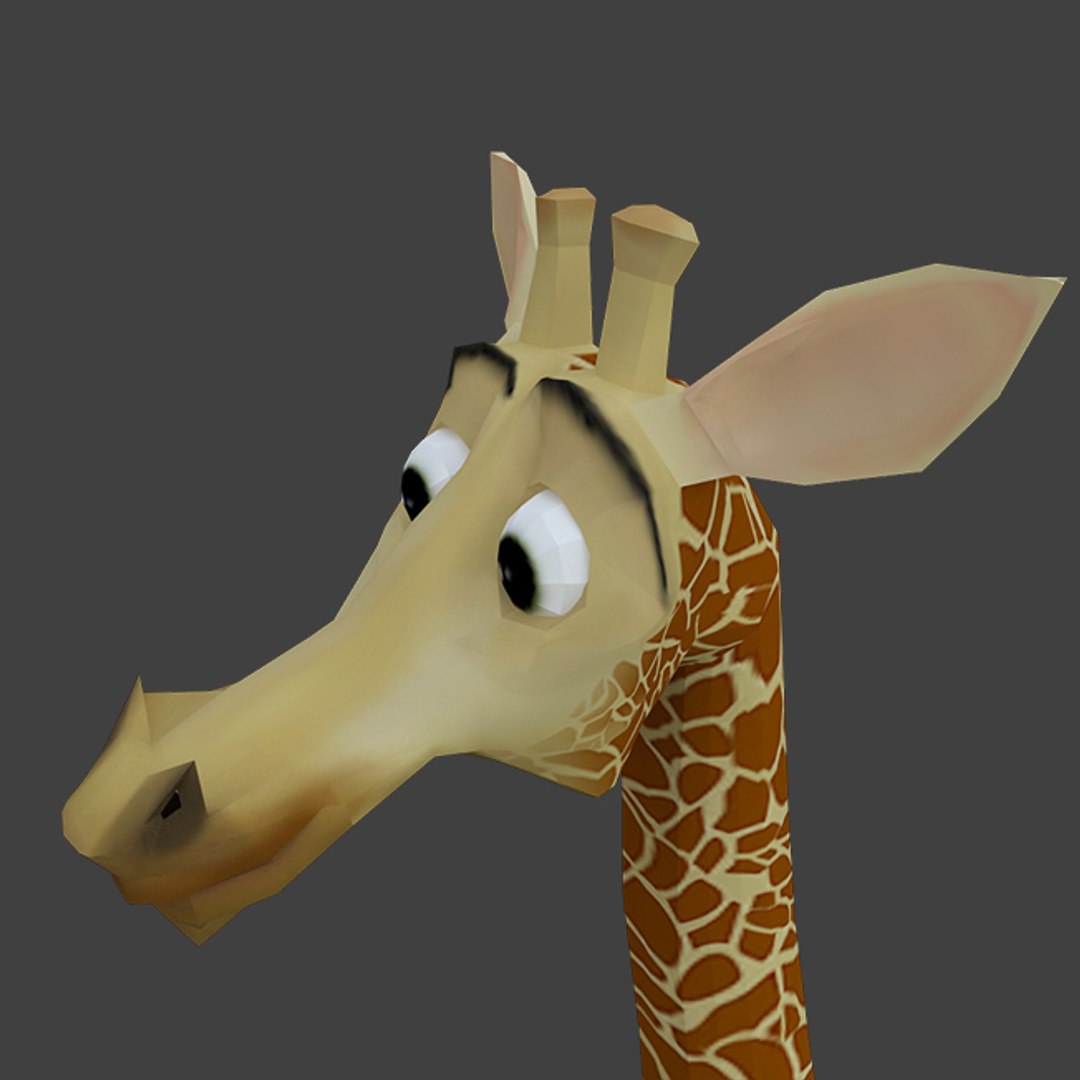 3d cartoon giraffe