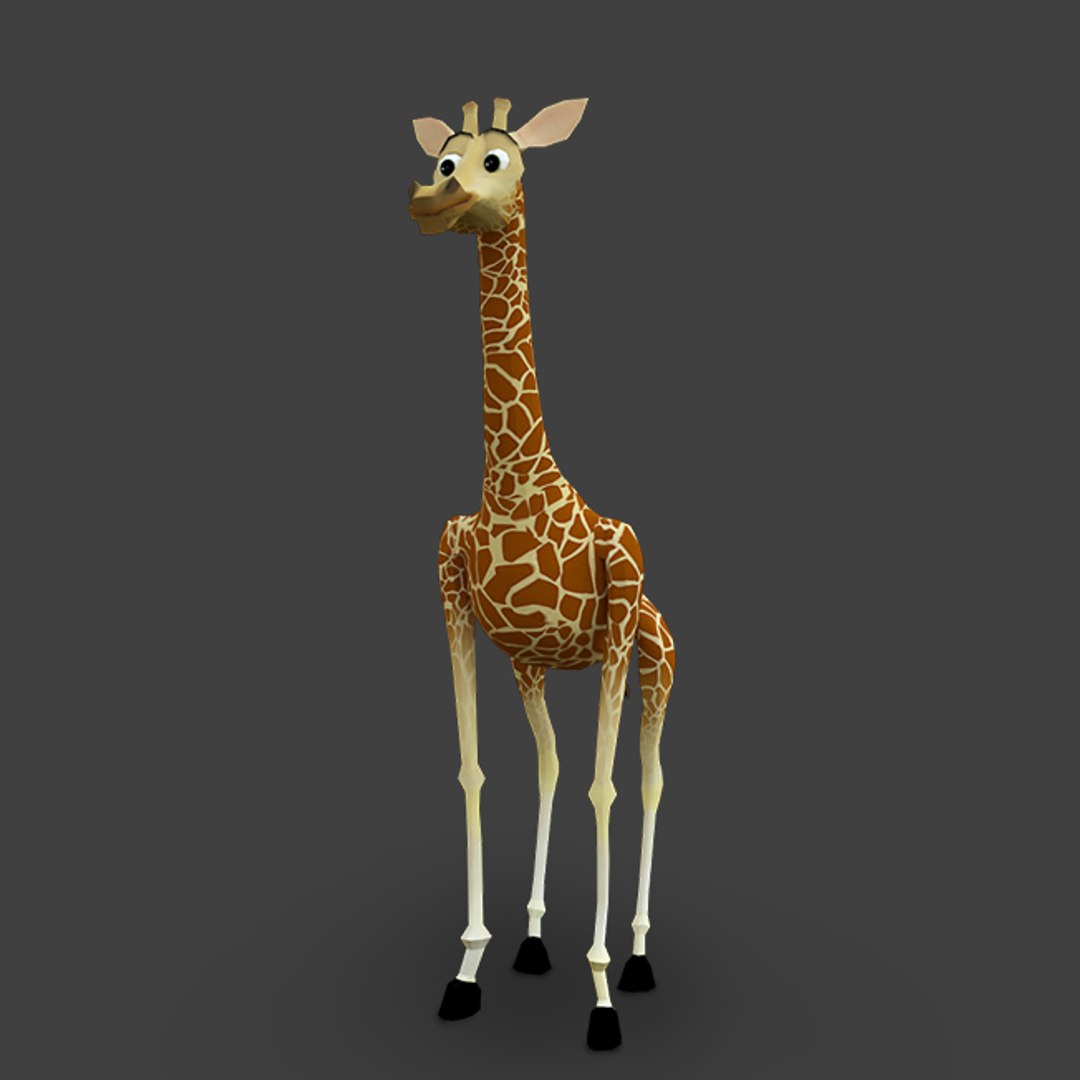 3d cartoon giraffe