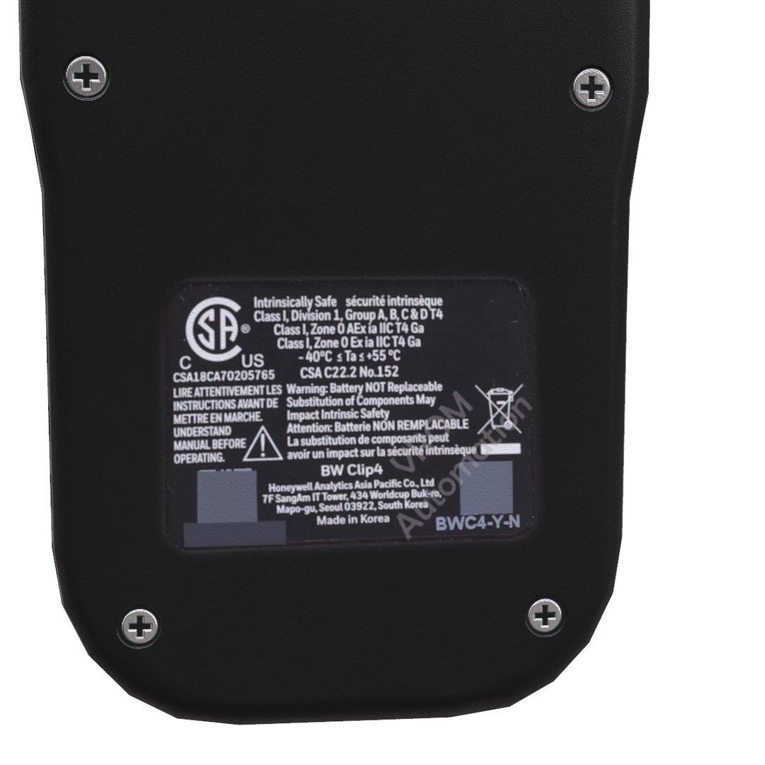 BW Clip4 Disposable 4 Gas Monitor Low Poly Model - TurboSquid 2391173