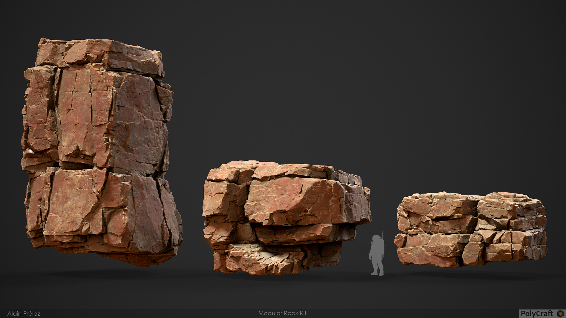 Modello 3D Kit Cliff Rock - Pacchetto rocce modulari - TurboSquid 2466698
