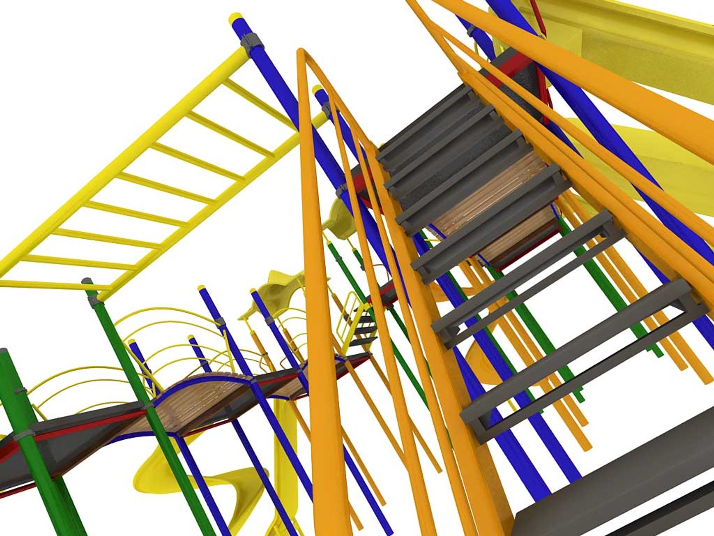3d Model Of Park Modeled