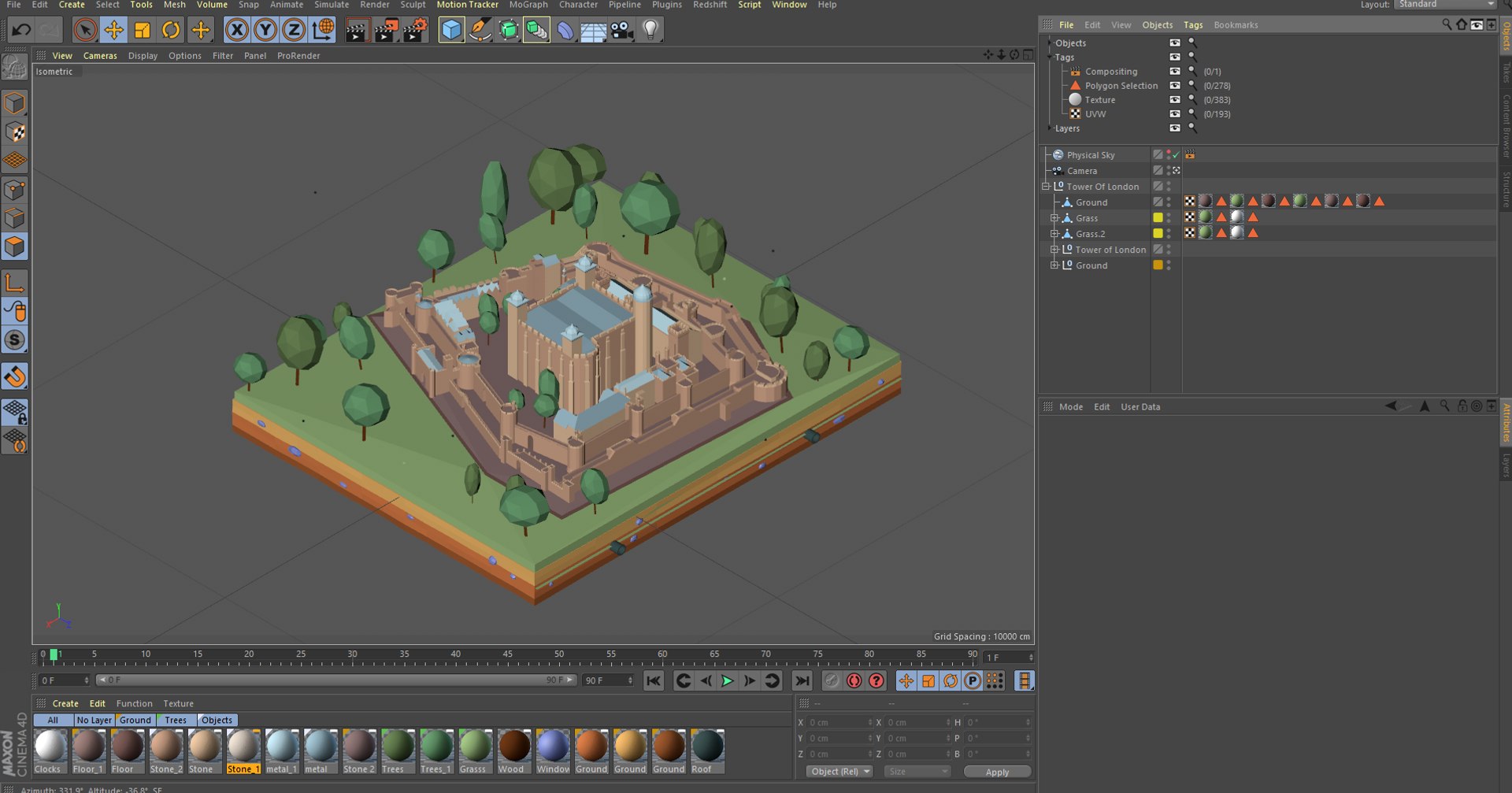 Cartoon Landmark 3D Model - TurboSquid 1509593