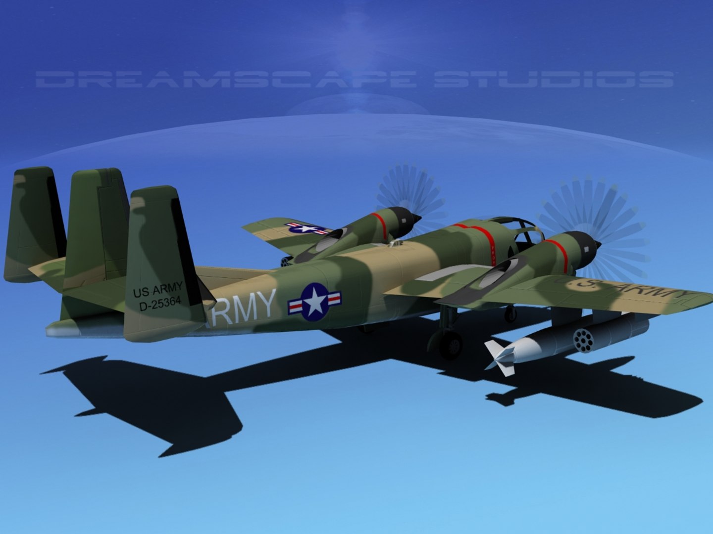 3d ov-1d mohawk grumman recon model