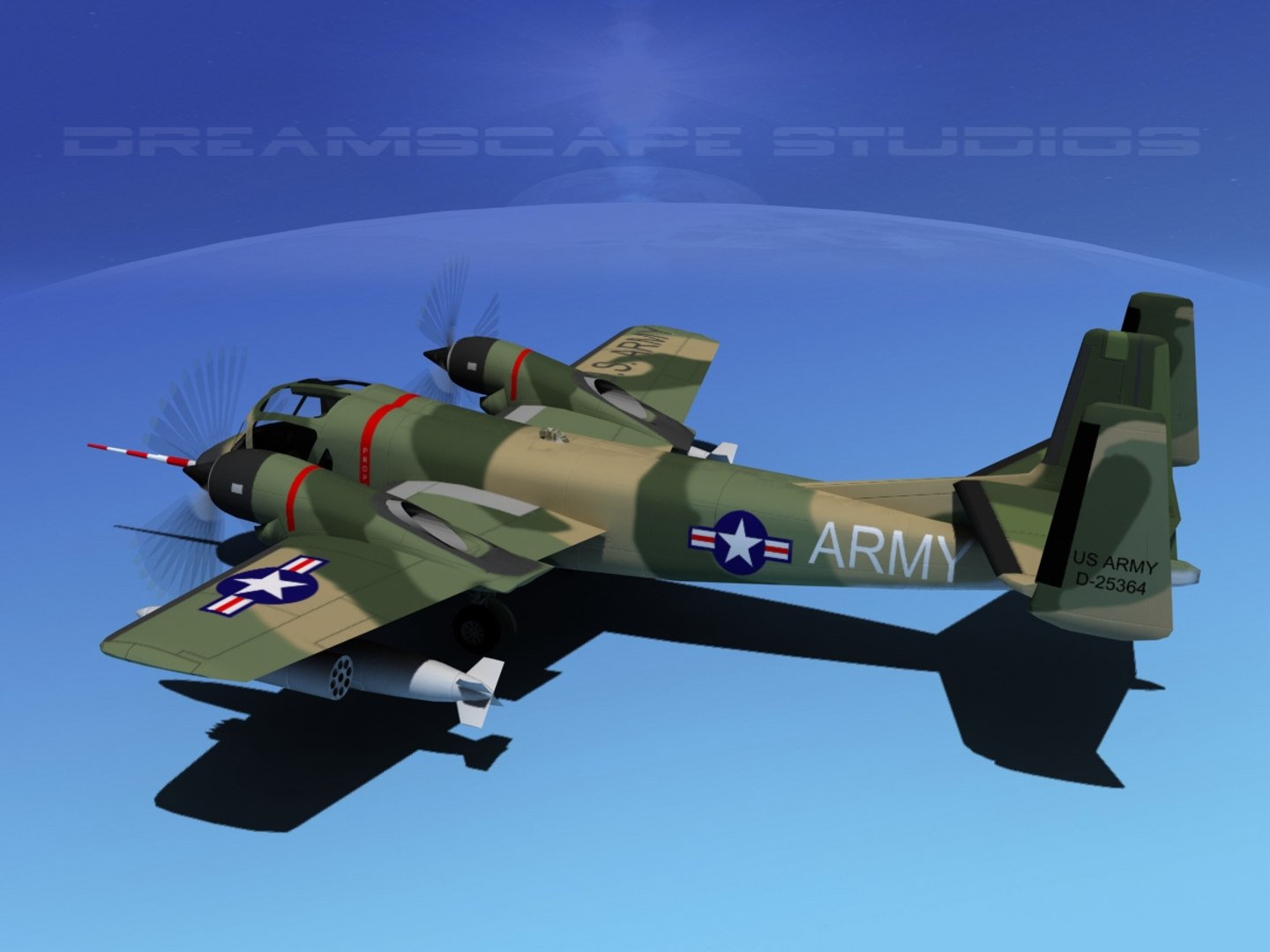 3d ov-1d mohawk grumman recon model