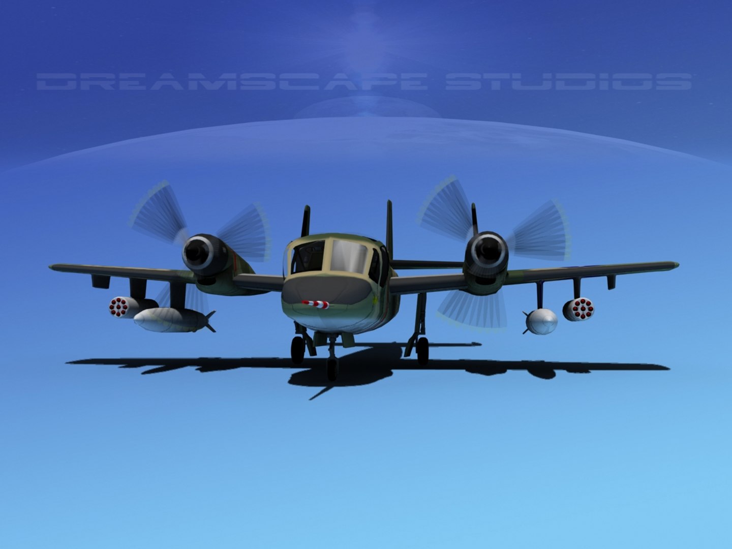 3d Ov-1d Mohawk Grumman Recon Model