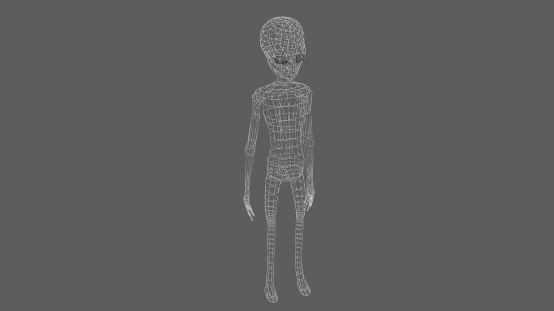 Low-poly Extraterrestrial Alien 3D Model - TurboSquid 1266661