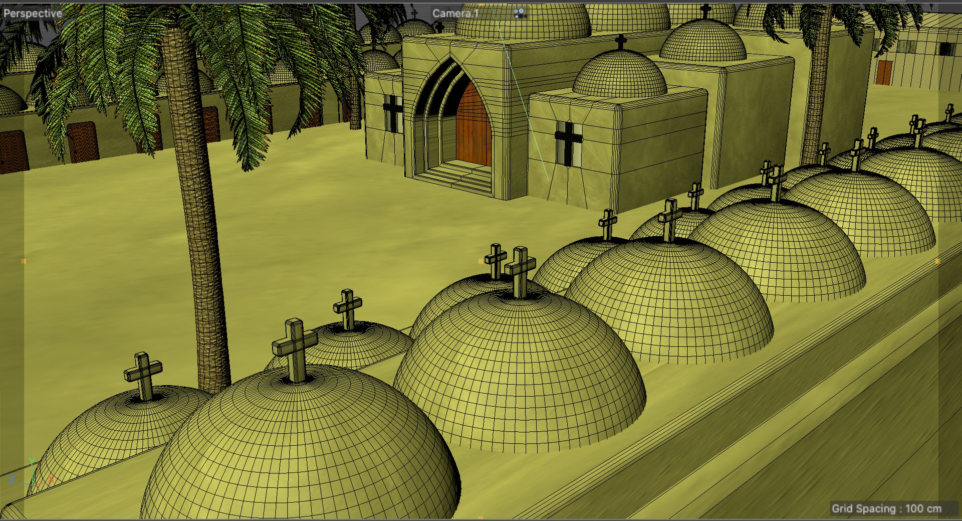 3D old egyptian monastery church - TurboSquid 1507049