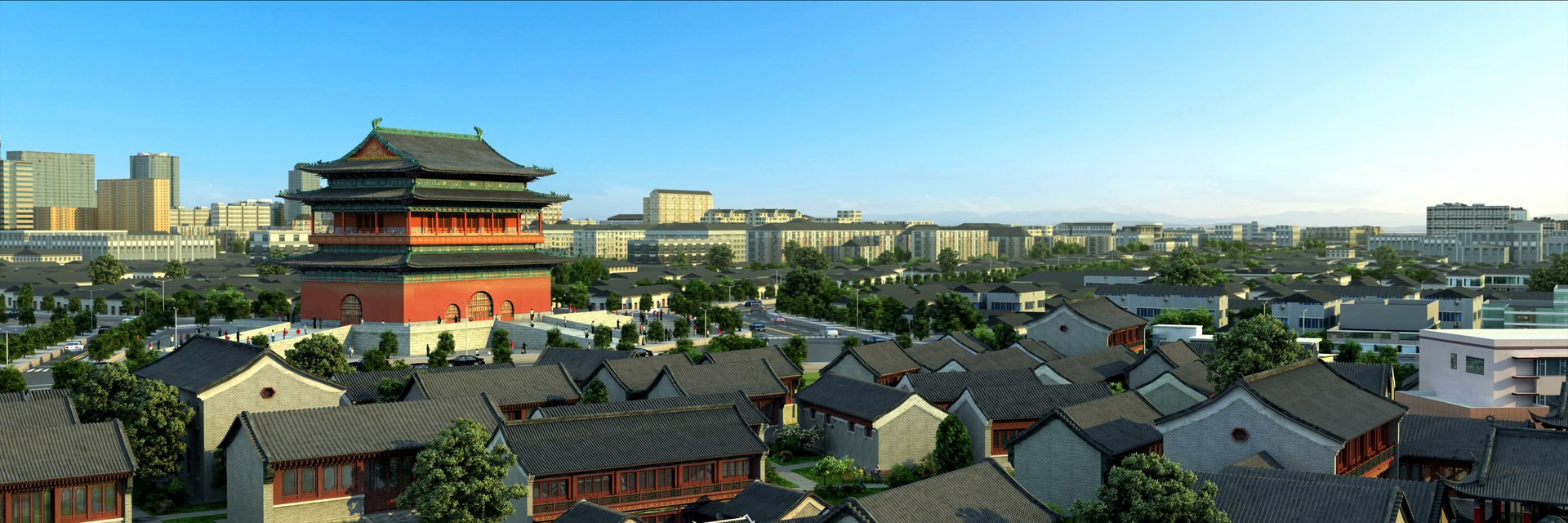 3D 3D Chinese building model model - TurboSquid 2057832