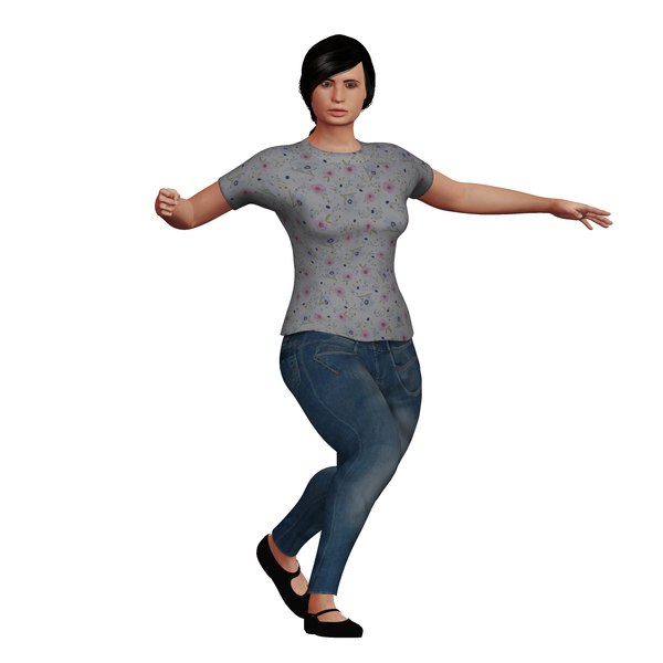 3D model adult caucasian woman rigged - TurboSquid 1620638