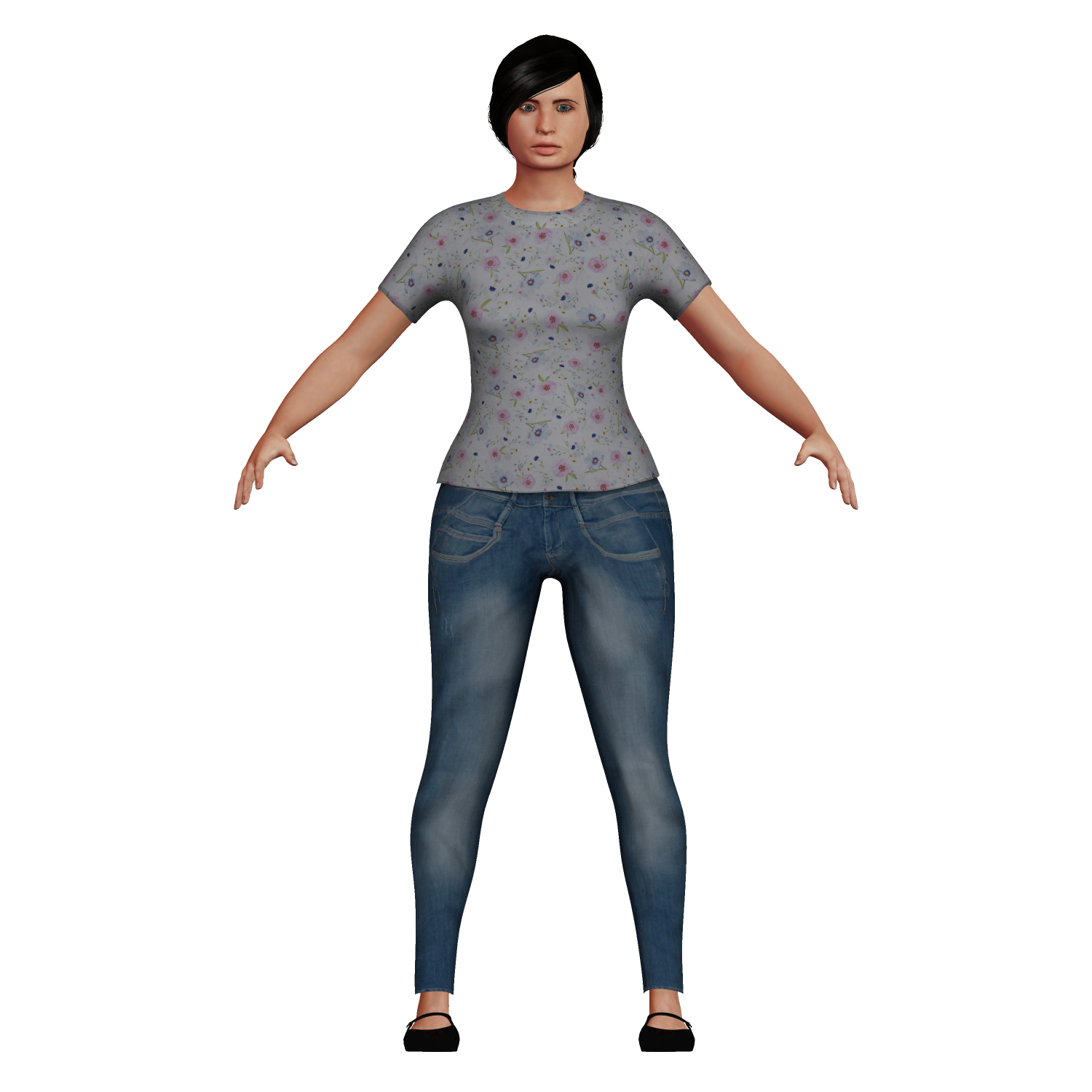 3D model adult caucasian woman rigged - TurboSquid 1620638