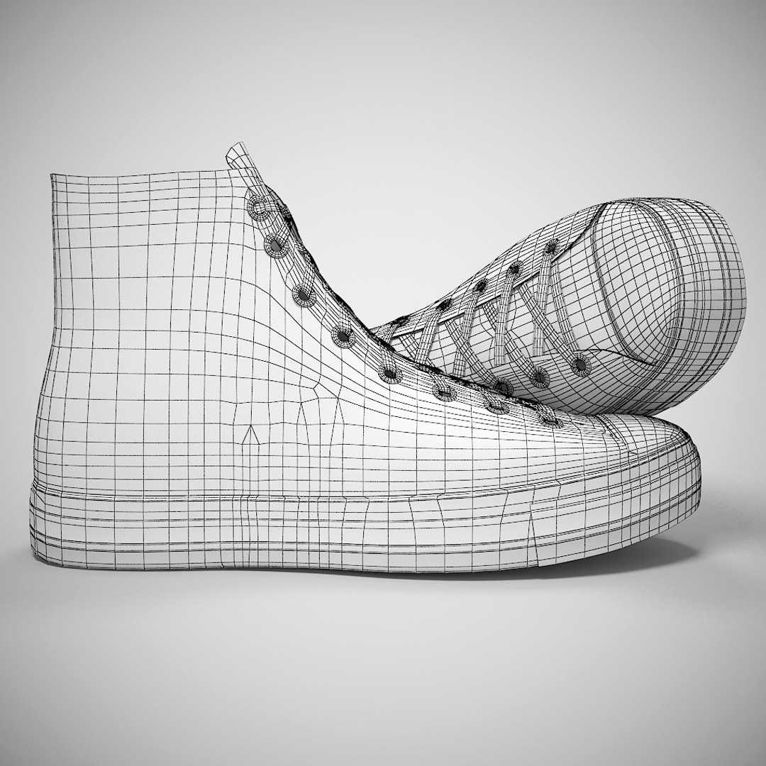 3d Model Of Converse Stars