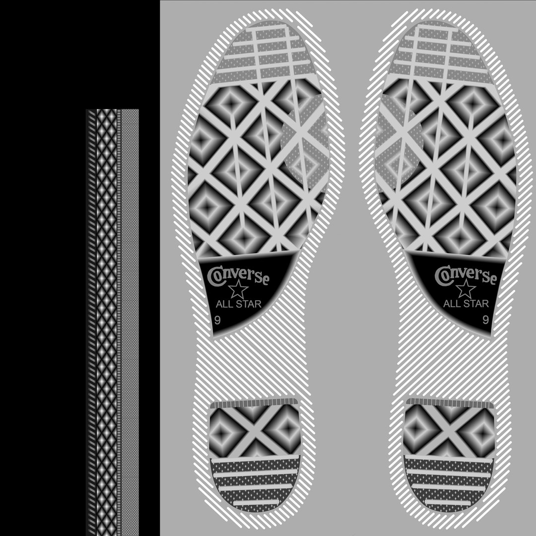 3d Model Of Converse Stars