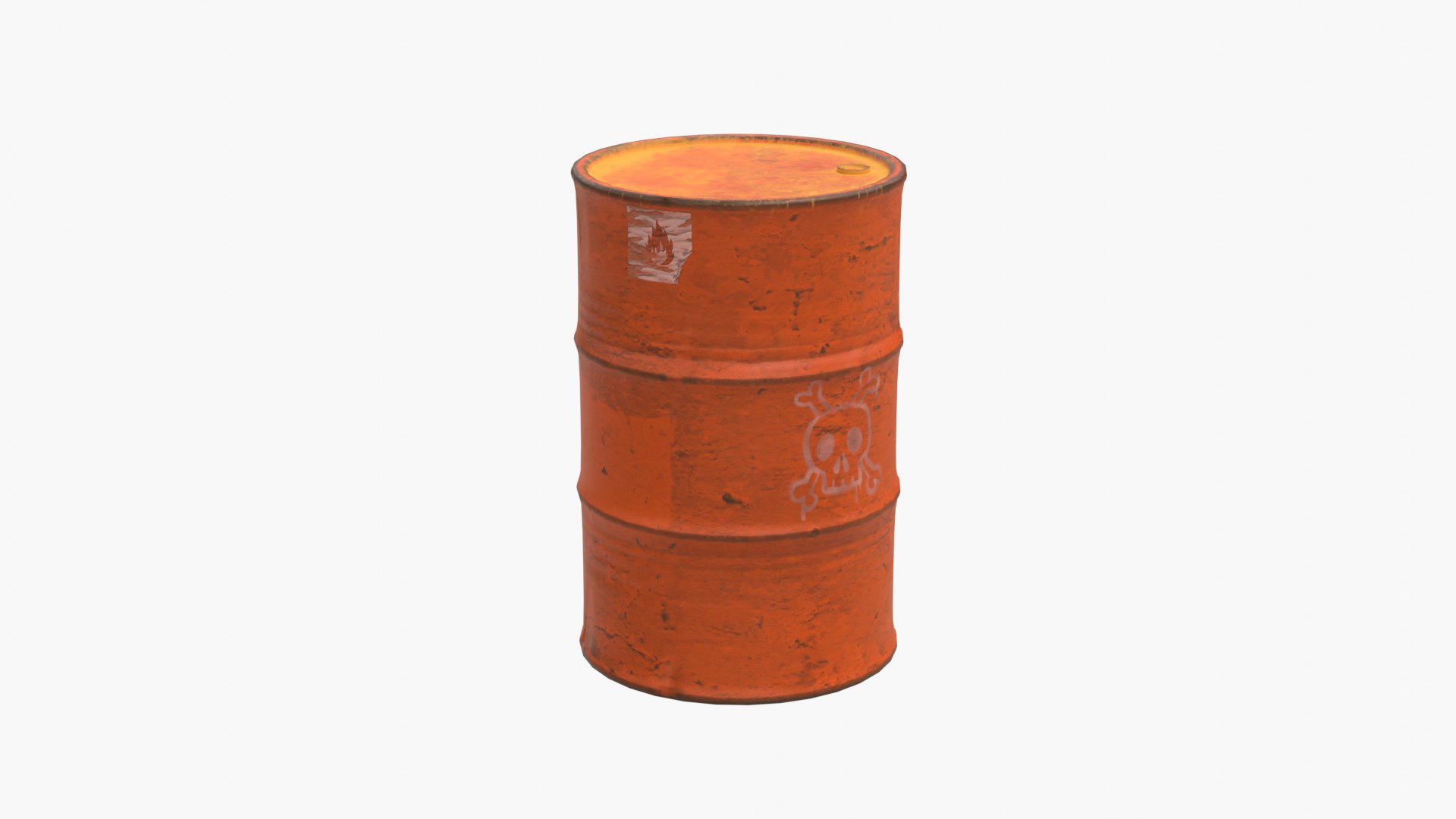 Rusty Toxic Barrel - PBR 3D Model 3D Model - TurboSquid 2388016