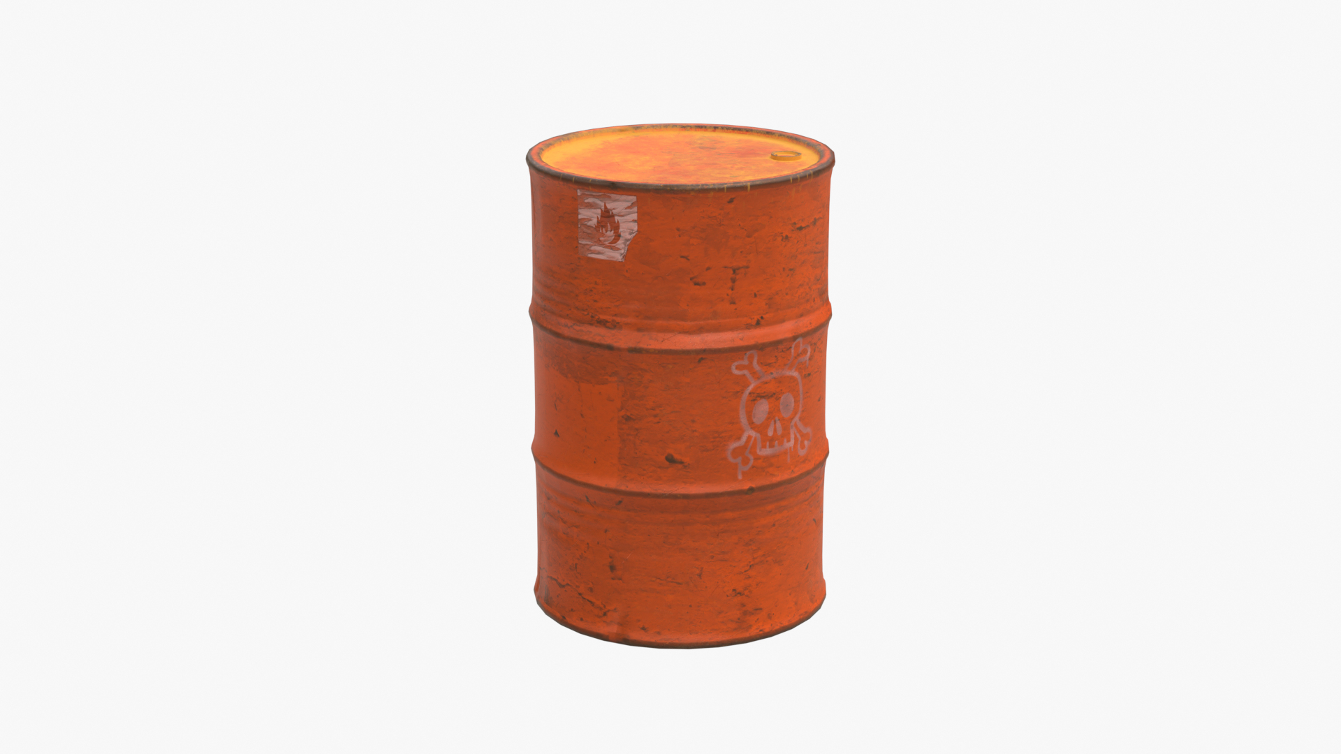Rusty Toxic Barrel - PBR 3D Model 3D Model - TurboSquid 2388016