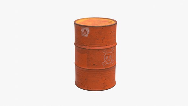 modelo 3d Barril tóxico oxidado - Modelo 3D PBR - TurboSquid 2388016