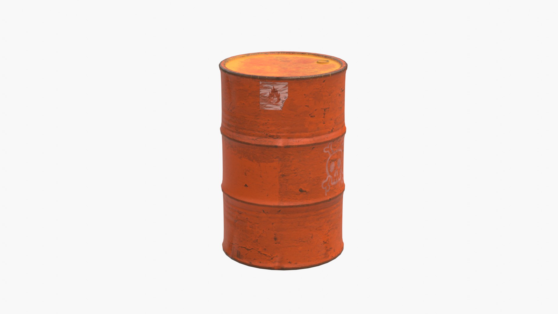 Rusty Toxic Barrel - PBR 3D Model 3D Model - TurboSquid 2388016