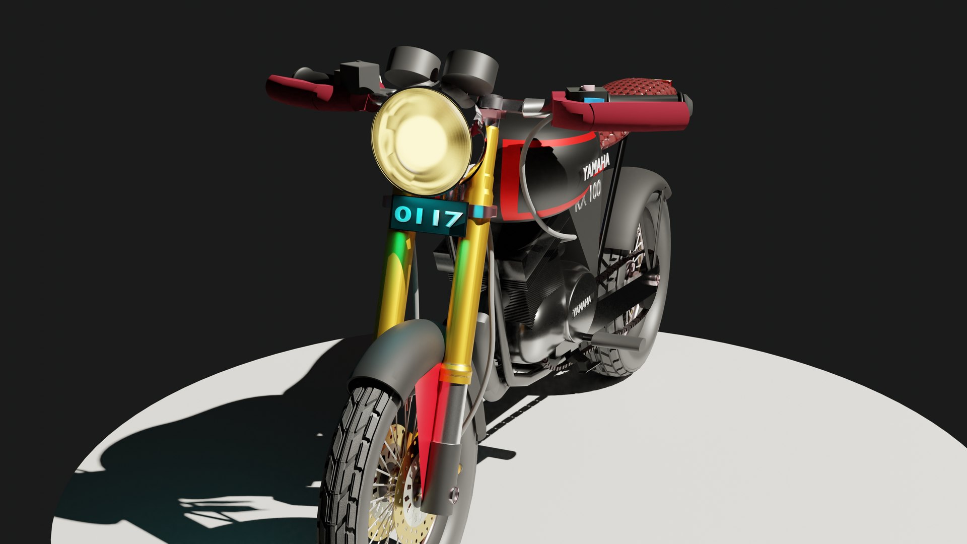 3D Rx 100 Motorcycle - TurboSquid 1620503