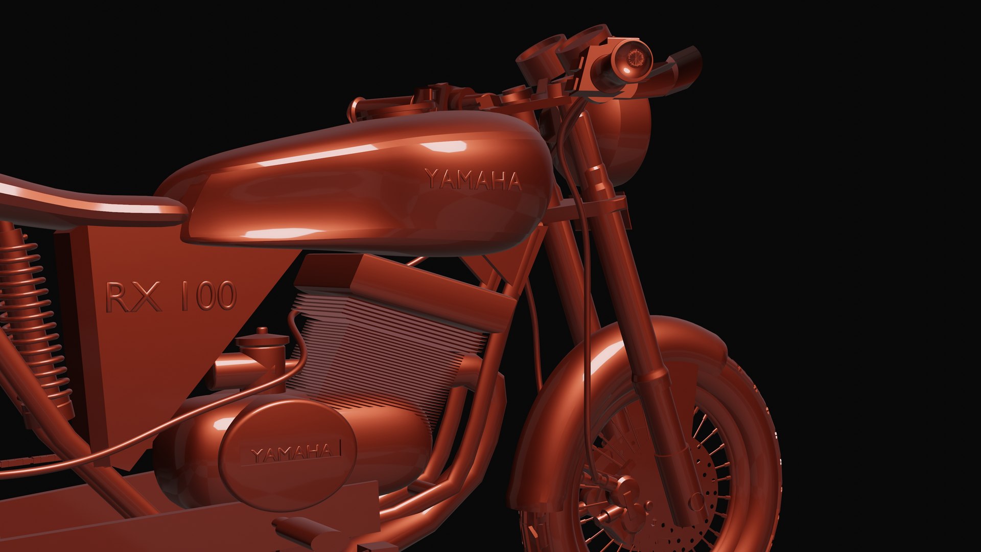 3D Rx 100 Motorcycle - TurboSquid 1620503