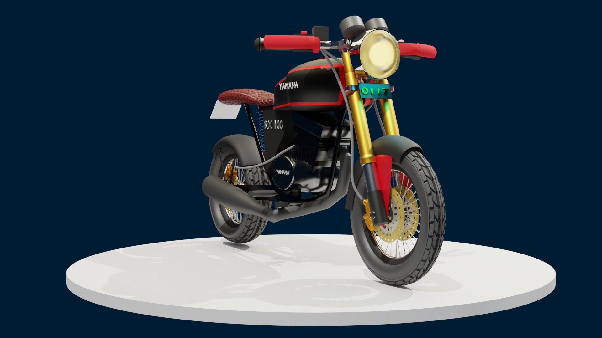 3D Rx 100 Motorcycle - TurboSquid 1620503