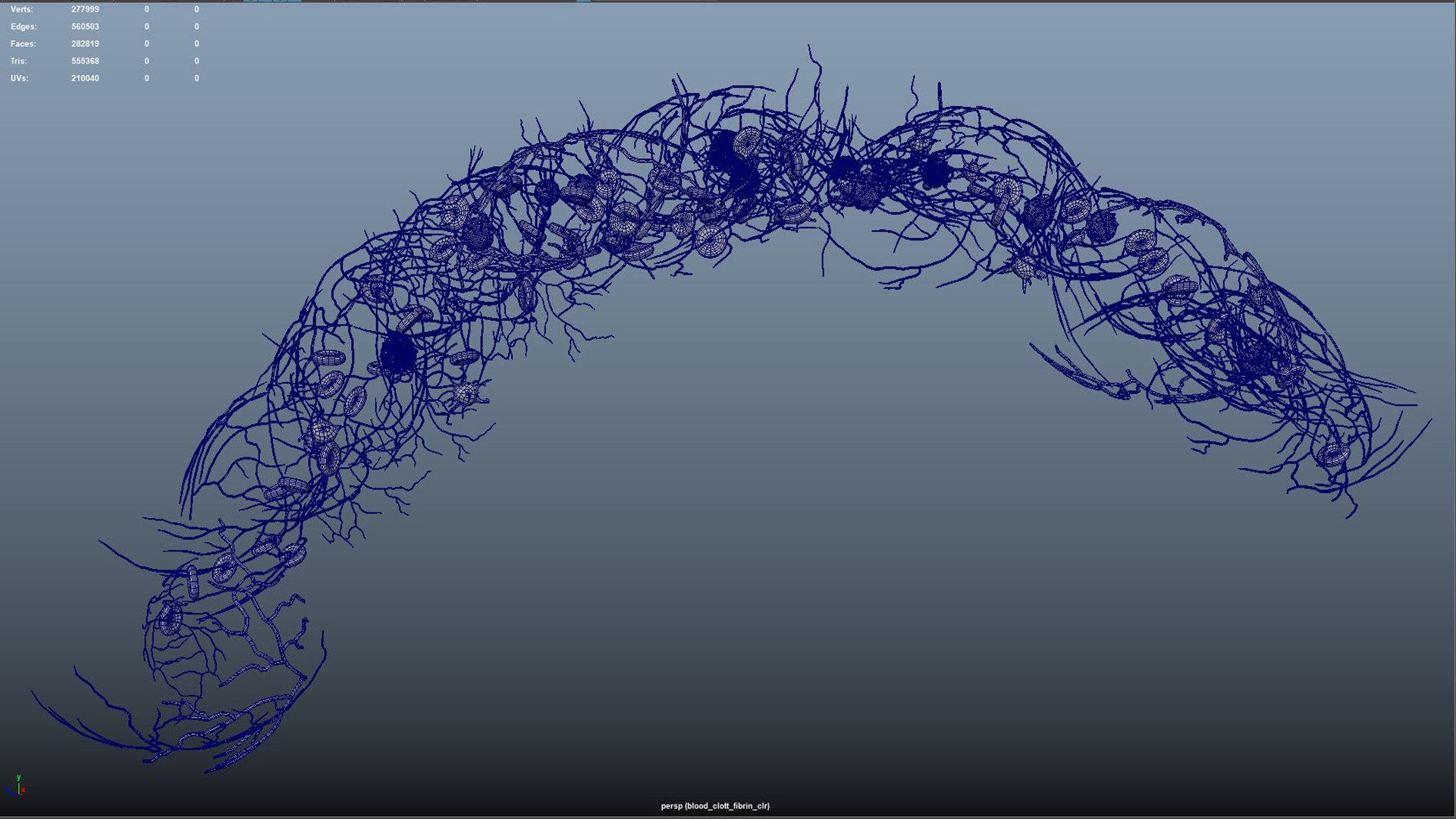 3D Model Blood Clot Fibrin - TurboSquid 2308663