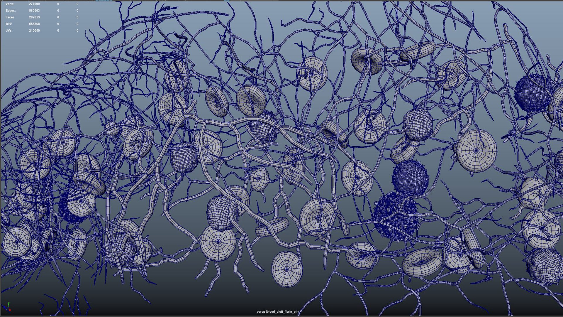 3D Model Blood Clot Fibrin - TurboSquid 2308663