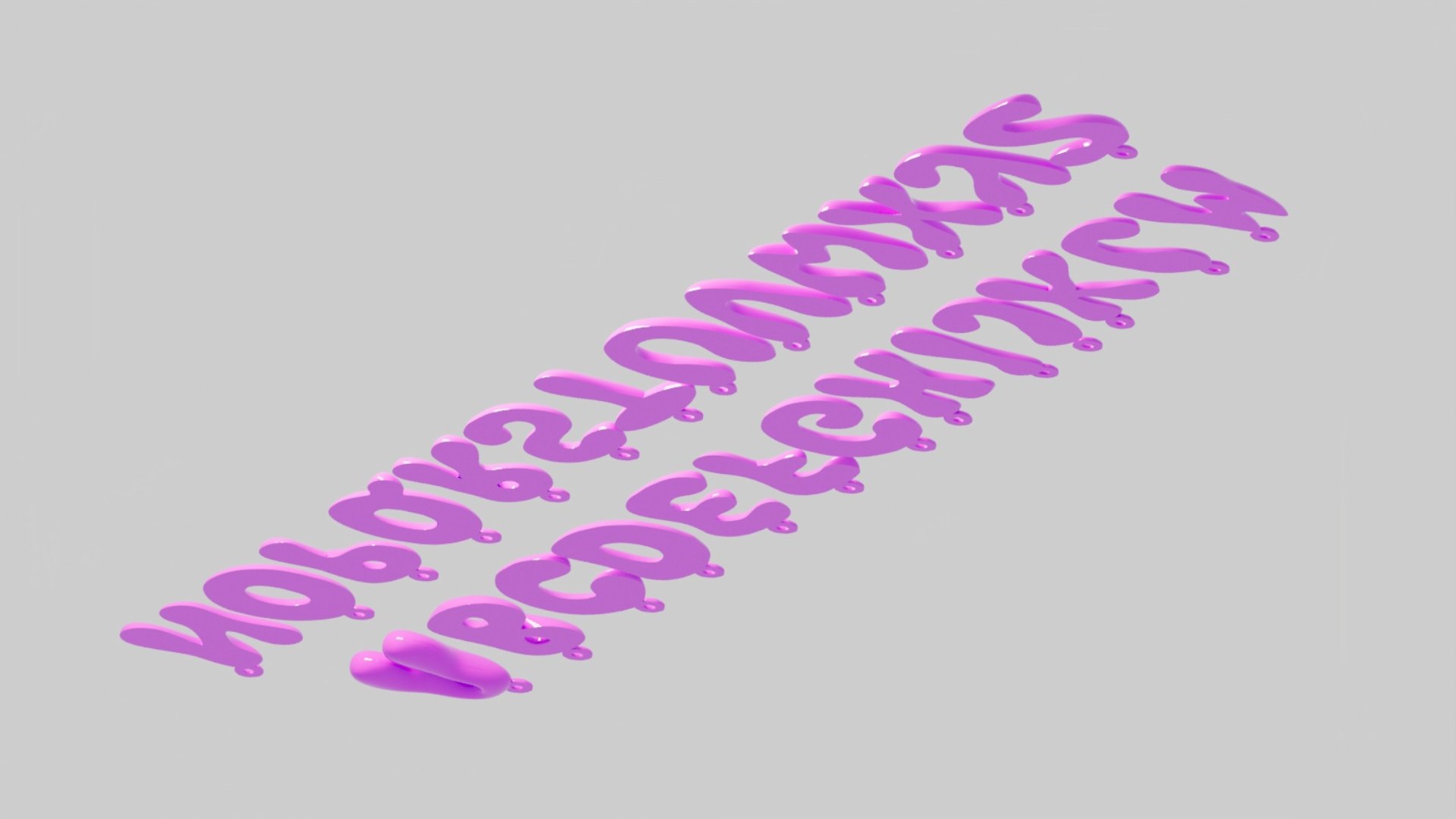 3D Model BUBBLE LETTERS - TurboSquid 2404130