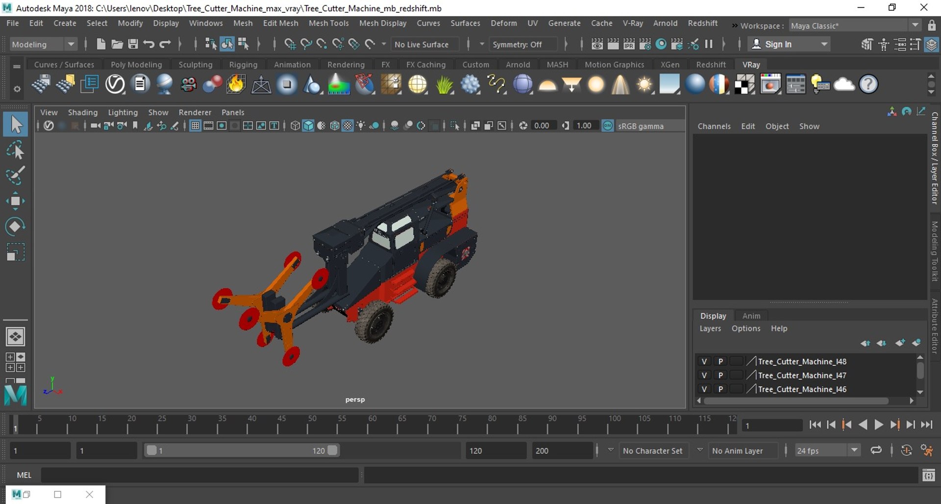 3D Tree Cutter Machine Model - TurboSquid 2387447