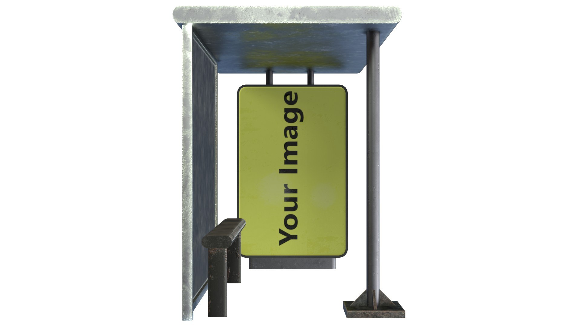 Small Bus Stop Shelter 3D Model - TurboSquid 1939884