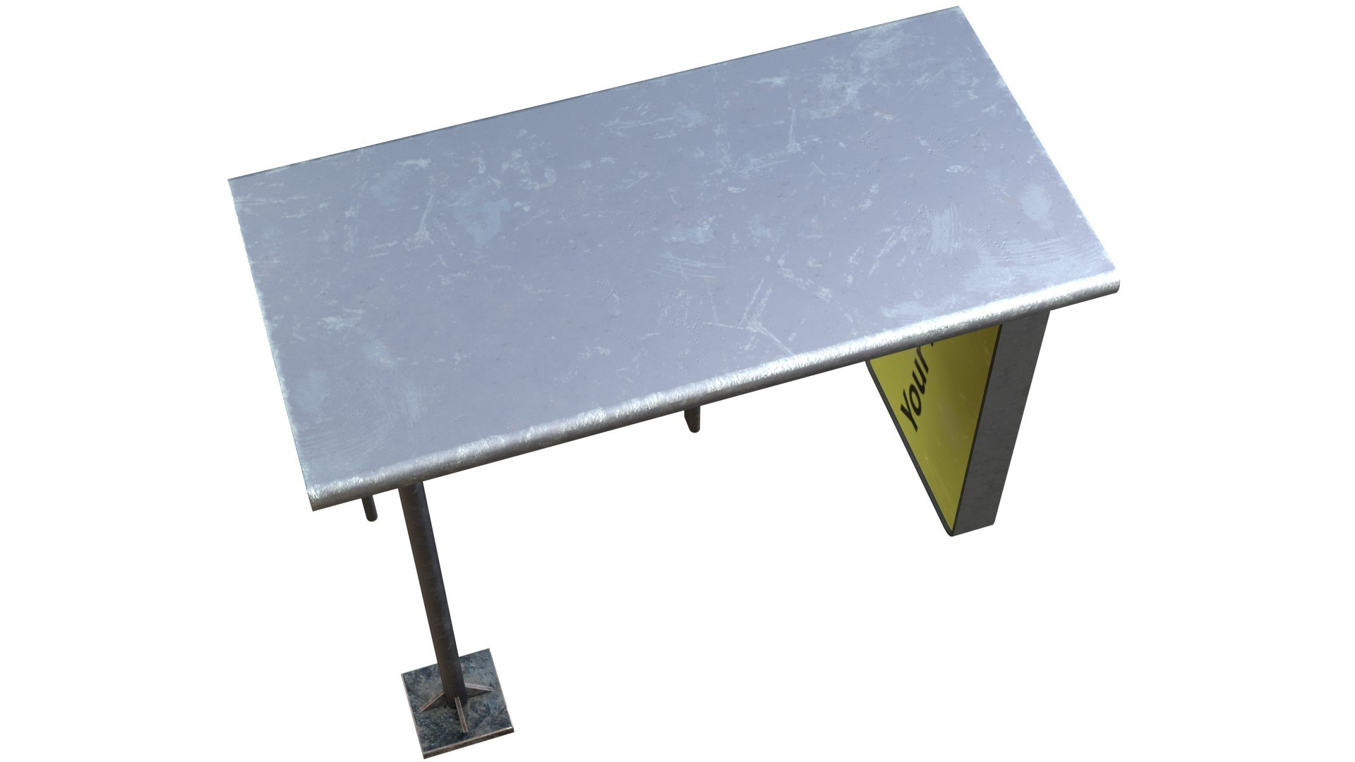 Small Bus Stop Shelter 3D Model - TurboSquid 1939884