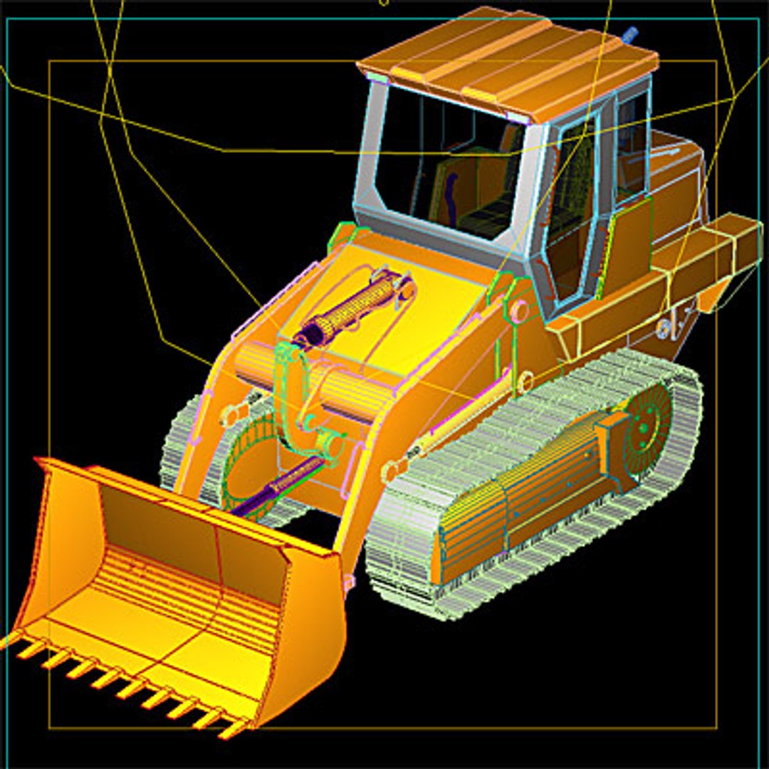 3d Loader Track Model