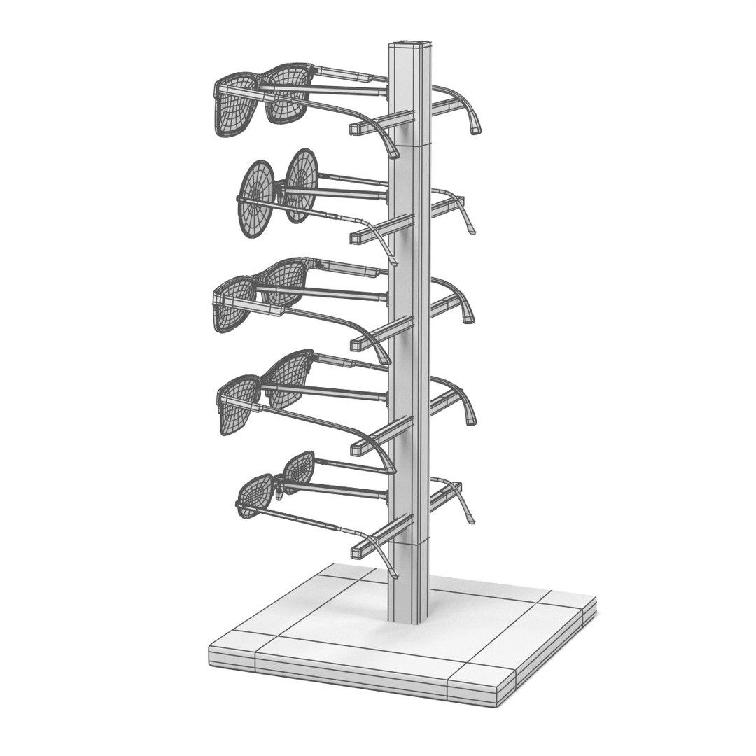Glasses Rack 3d Model