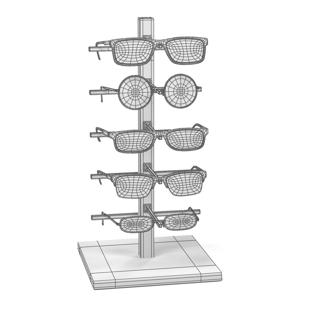 Glasses Rack 3d Model