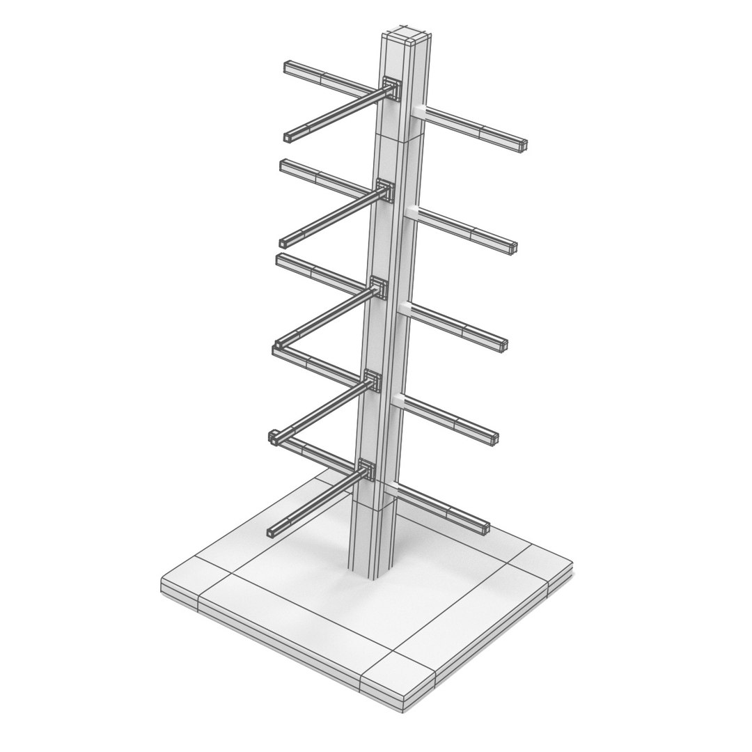 Glasses Rack 3d Model